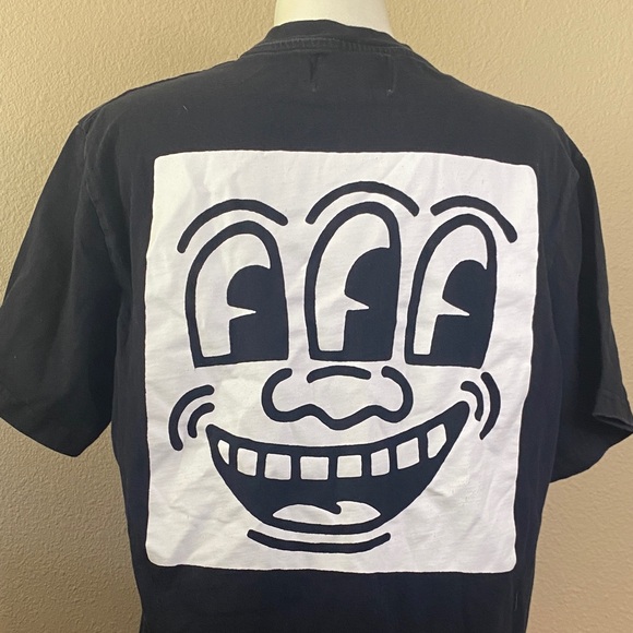 keith haring | Shirts | Keith Haring Three Eyed Monster Black Cotton ...